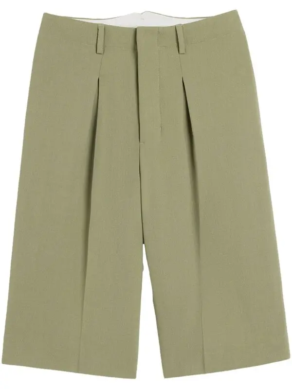 Ami Tailored Knee-length Shorts - Green