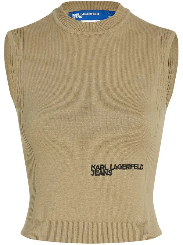 Karl Lagerfeld Open-back Knit Top
