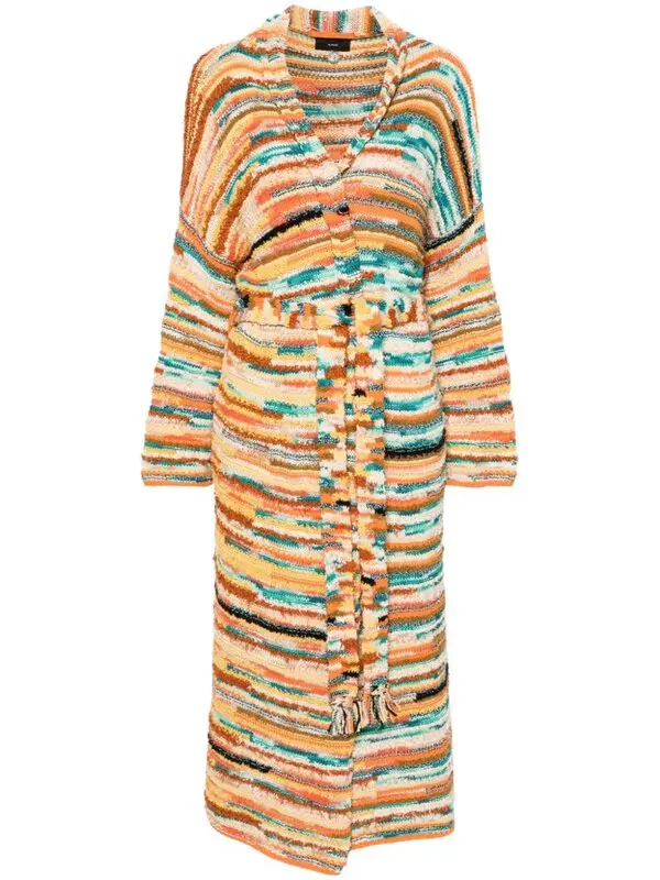 Alanui Maduray Patterned-intarsia Knit Coat