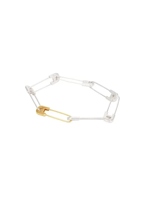 アクセサリー ambush/SMALL SAFETY PIN BRACELET Ambush Small Safety Pin Bracelet In Metallic In Silver - 62