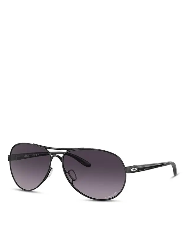 Oakley Feedback Aviator Sunglasses - Black/purple Gradient