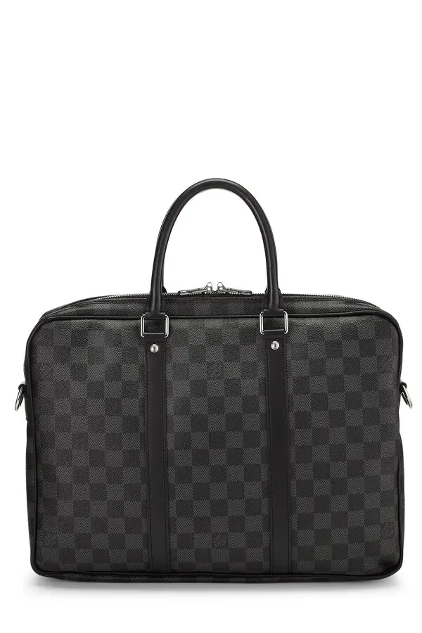 LOUIS VUITTON Damier Graphite Porte Documents-voyage Pm - Black