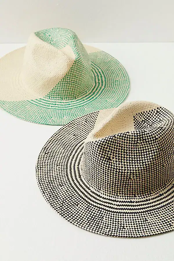 Free People Baha Cruiser Woven Hat - Green | Editorialist