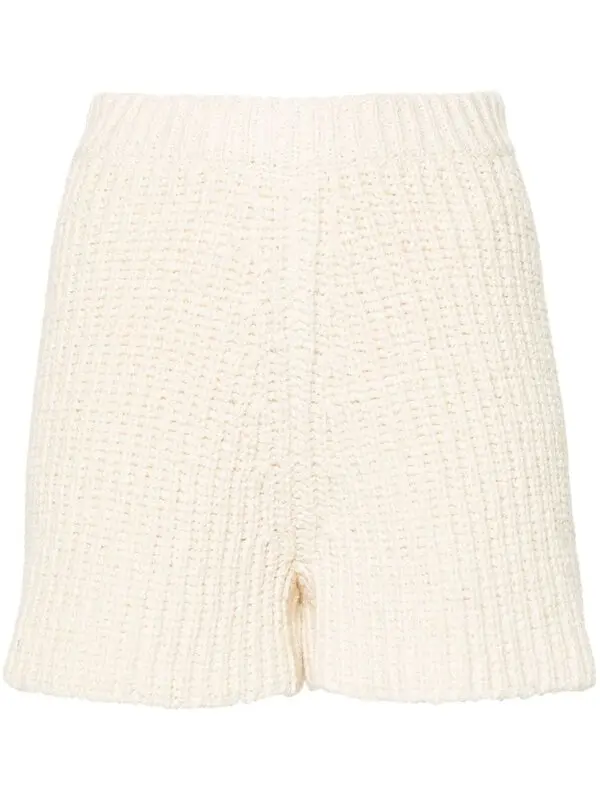 Alanui Knitted Shorts - Neutrals