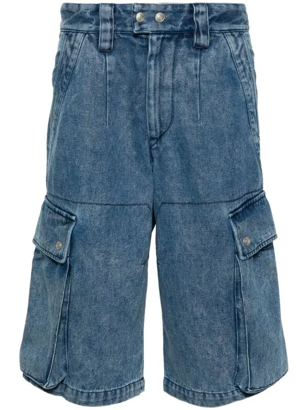 MARANT Tejelo Denim Cargo Shorts - Blue