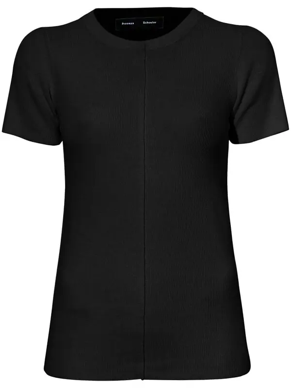 Proenza Schouler Ribbed Crew-neck T-shirt - Black