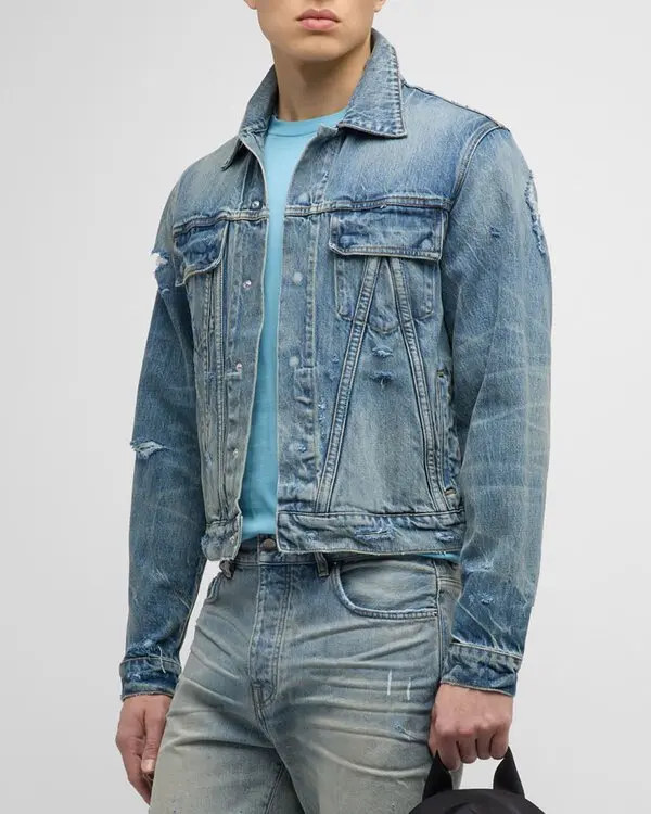 Amiri Denim Ma Trucker Jacket