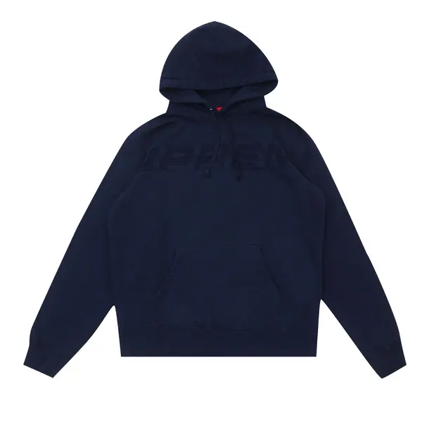 Supreme Set In Logo Hooded Sweatshirt - Blue