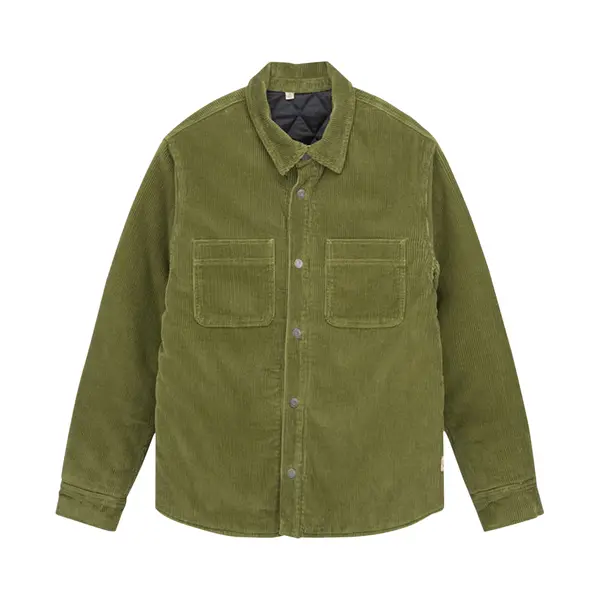 StÜssy Cord Quilted Overshirt 'olive
