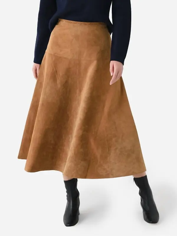 Buy Hunter Bell Ida Skirt In Light - Brown At 36% Off | Editorialist