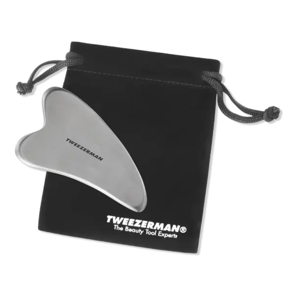 TWEEZERMAN Stainless Steel Gua Sha With Pouch