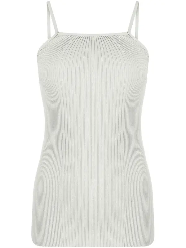 LOW CLASSIC Halterneck Ribbed Tank Top