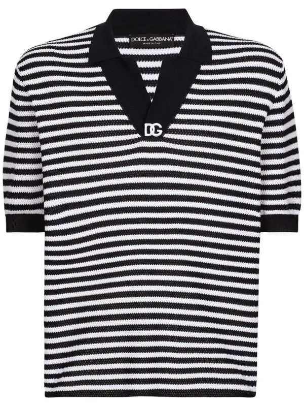 Dolce & Gabbana Stripe-patterned Polo Shirt
