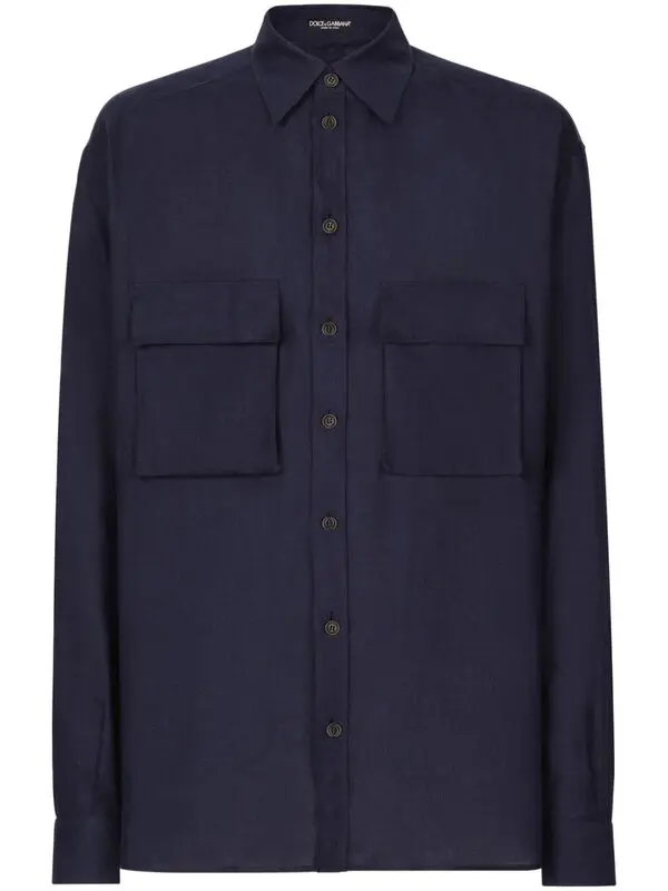 Dolce & Gabbana Button-up Linen Shirt