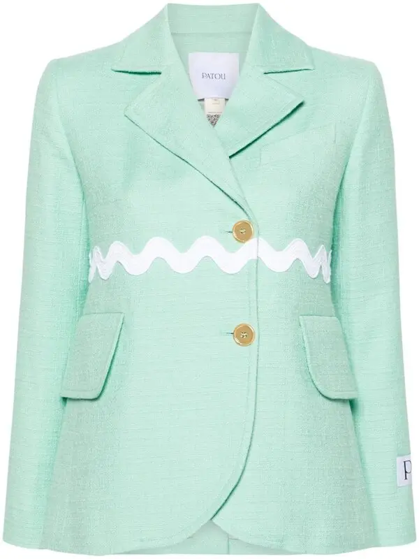 Patou Wave Tweed Blazer