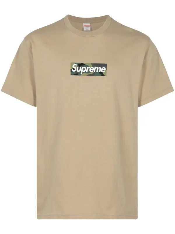 Supreme Box Logo Cotton T-shirt - Neutrals