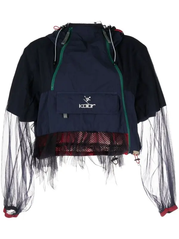 Kolor Logo-print Hooded Blouson Jacket