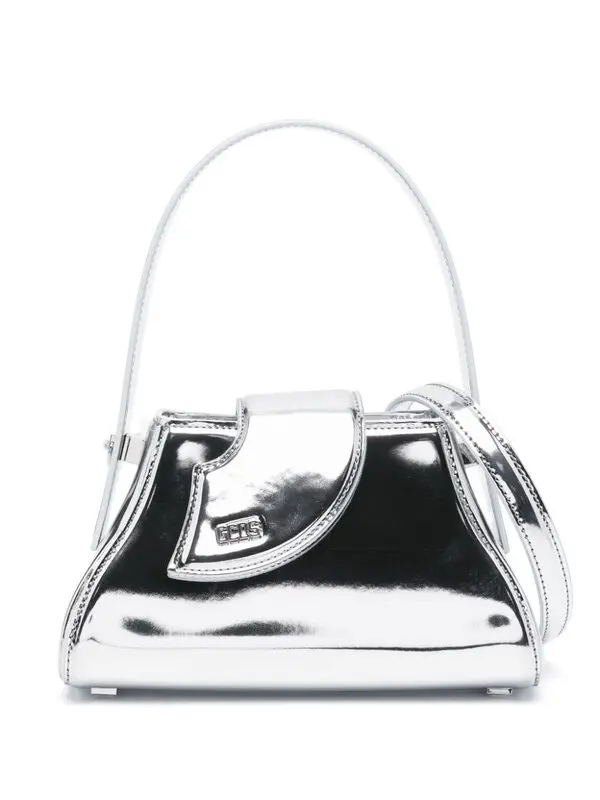 Gcds Small Comma Tote Bag - Silver