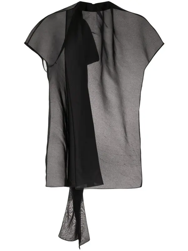 Khaite Sheer Silk Blouse