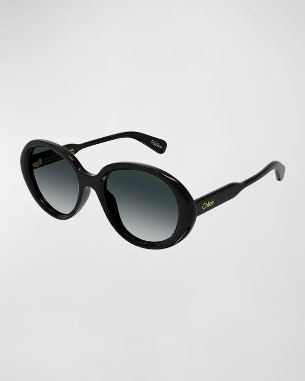 Chloé Gradient Round Sunglasses
