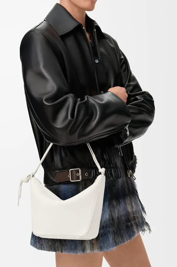 Loewe Mini Hammock Hobo Bag - Soft White