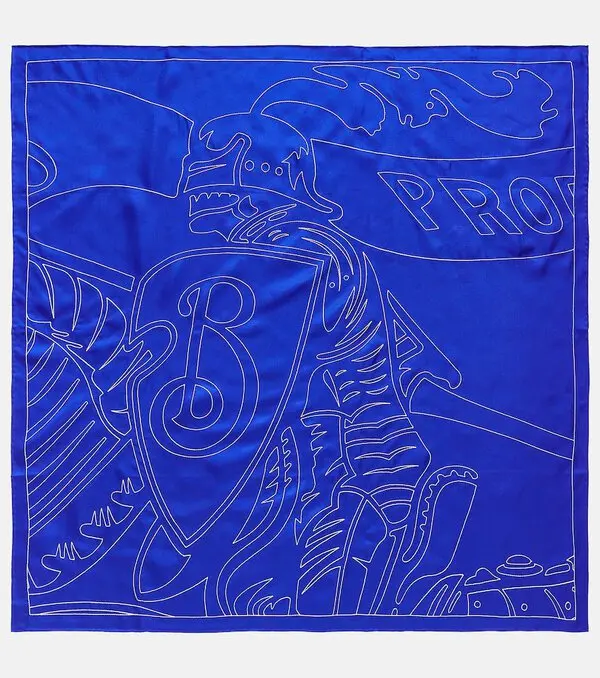 Burberry Ekd Silk Scarf
