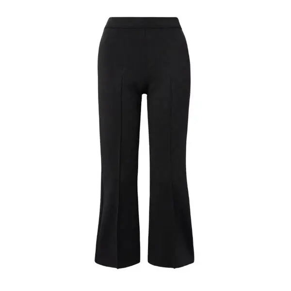 HIGH SPORT Kick Cropped Flared Pants - Black