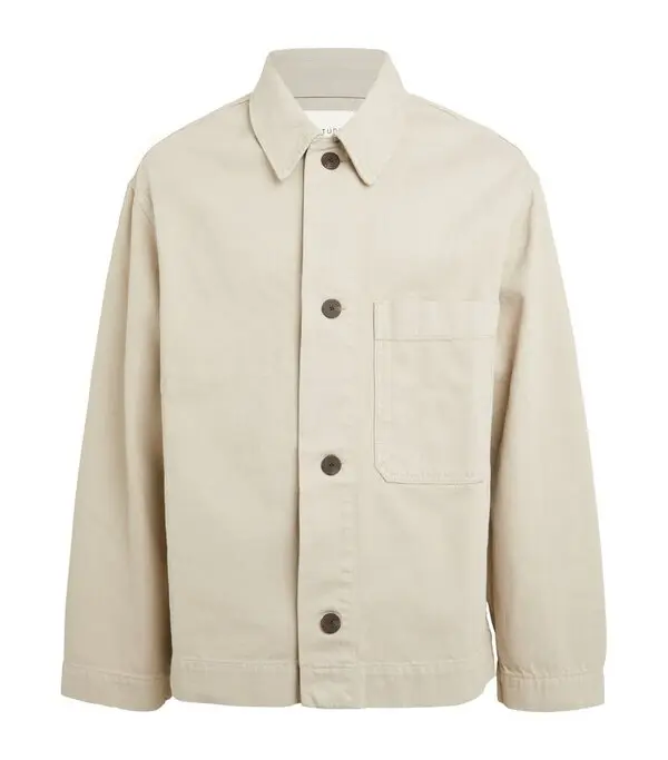 Studio Nicholson Garment-Dyed Denim Jacket In Beige - 60% Off ...