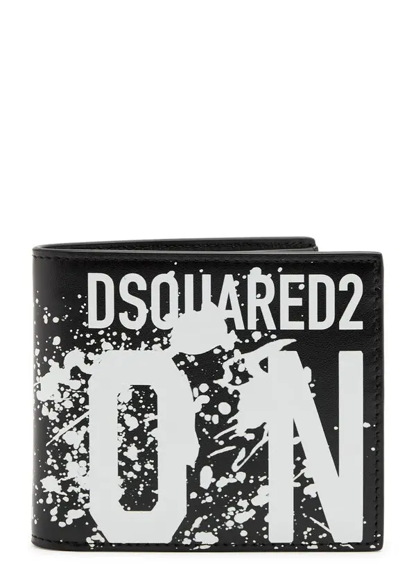 Dsquared2 Icon Logo Leather Wallet - Black | Editorialist