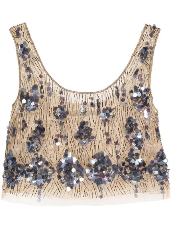 Alberta Ferretti Bead-embellished Top