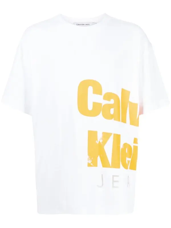 Calvin Klein Logo-print Stretch-cotton T-shirt