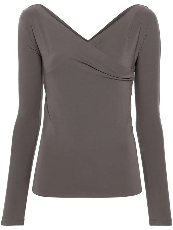 Fabiana Filippi Asymmetric Neck Layered Blouse