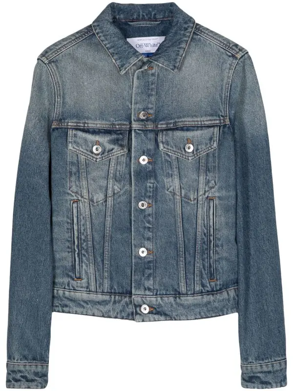 Off-White Distressed Denim Jacket