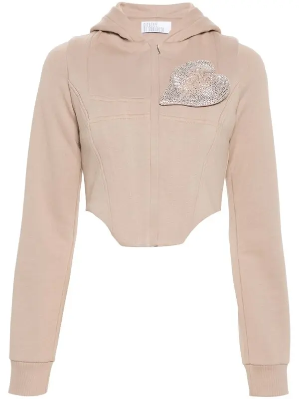 Giuseppe Di Morabito Rhinestone-embellished Corset Top