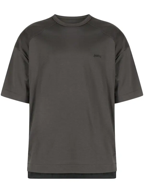 JUUN.J Side-zip Layered-hem T-shirt