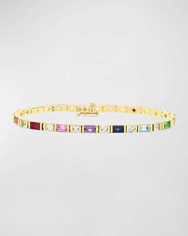 STEVIE WREN Princess Bar Tennis Bracelet - Yellow