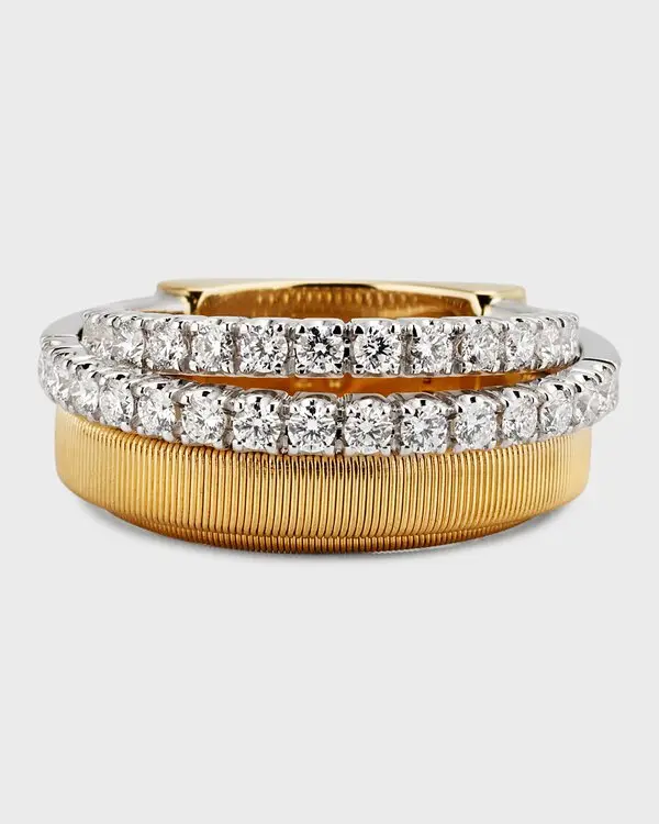 Marco Bicego 18k Gold Masai Diamond Ring - Mixed Metal