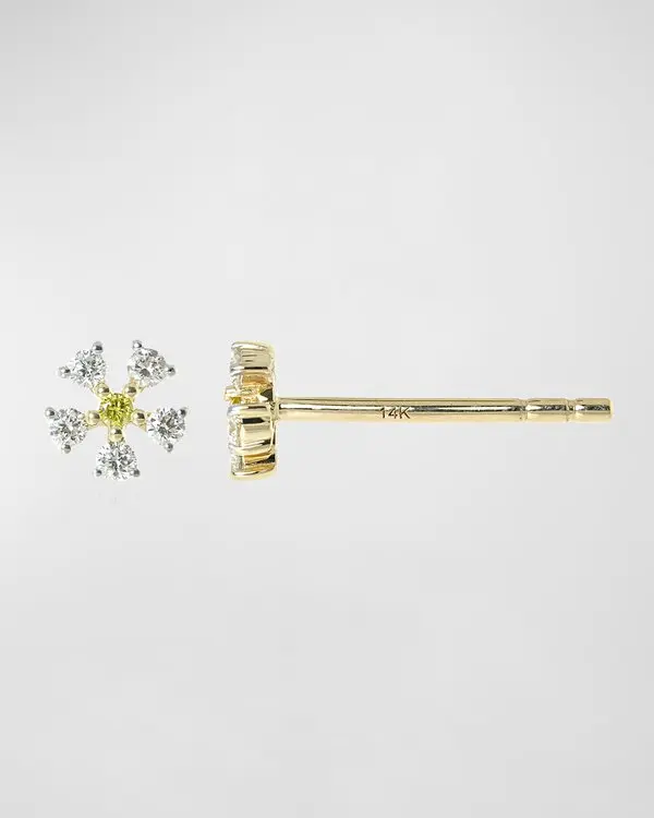 STEVIE WREN Emerald And Stud Earring - Diamond