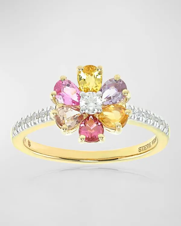 STEVIE WREN Pear Petal 14k Ring - Multicolor