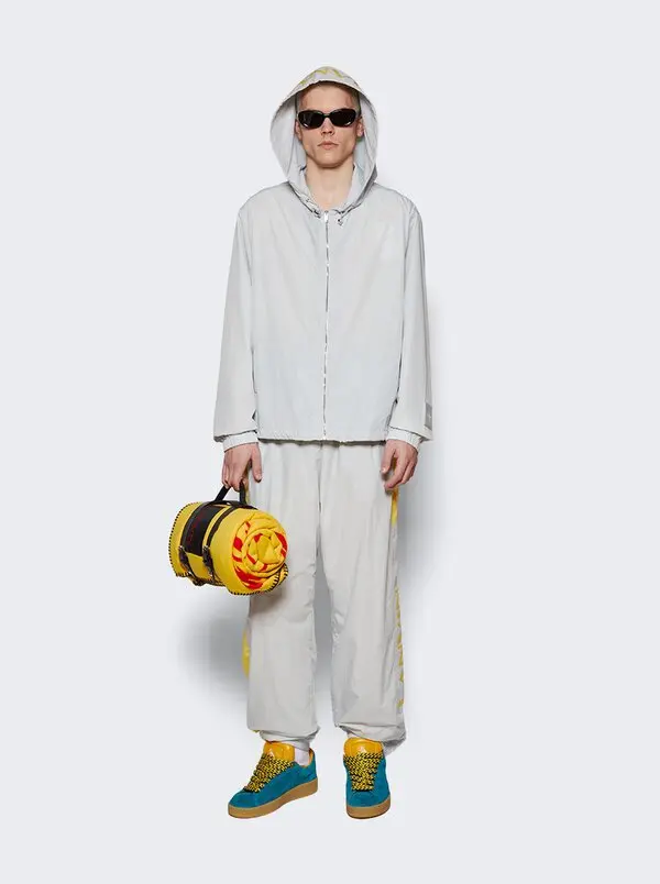 LANVIN X Future Blanket With Carrying Straps - Black And Corn Yellow