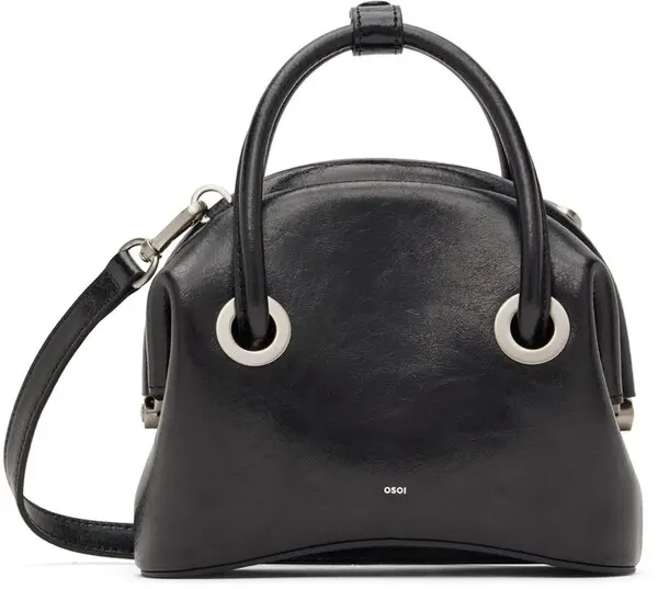 Osoi Circle Mini Bag In Washed Black - 56% Off | Editorialist