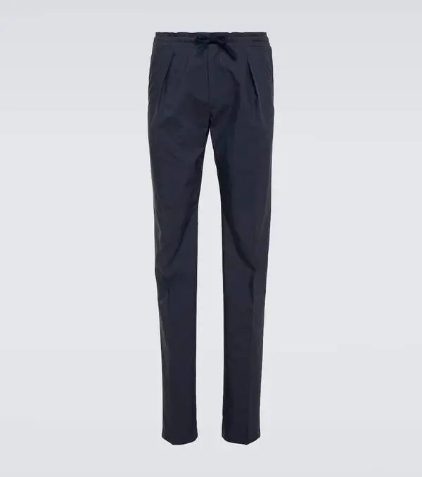 SLOWEAR Incotex Cotton-blend Slim Chinos - Blue