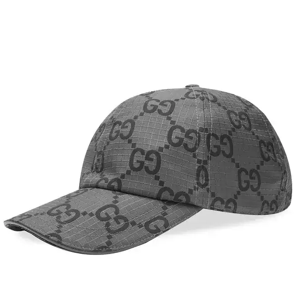 Gucci Gg Ripstop Baseball Cap - Graphite | Editorialist