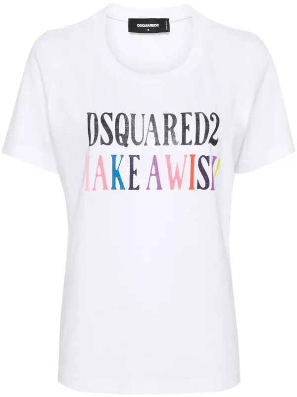 Dsquared2 Slogan-print Cotton T-shirt