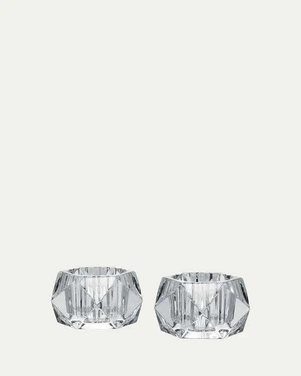 THE MARTHA, BY BACCARAT Louxor Votive Candle Holders, Set Of 2