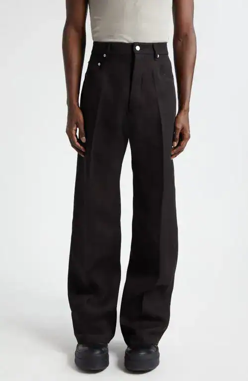 Rick Owens Geth Wide-Leg Jeans In Black - 55% Off | Editorialist