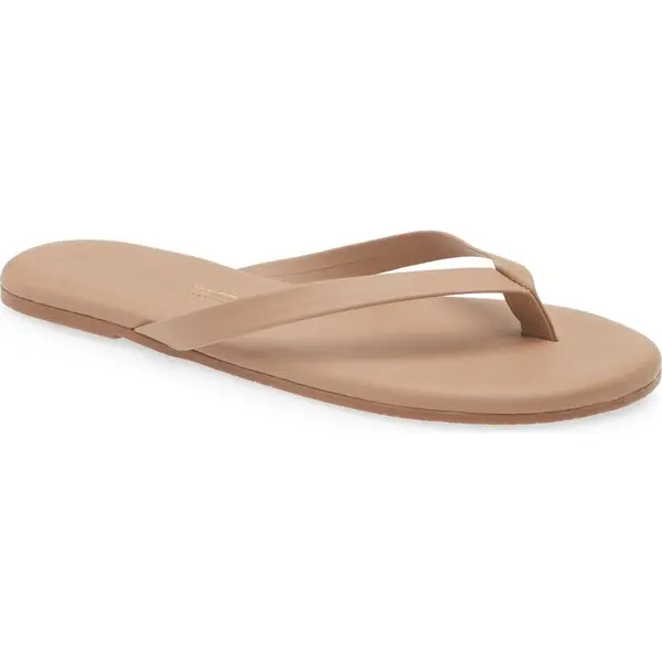 Tkees The Boyfriend Leather Flip Flop - Beach Bum