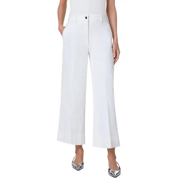 Akris Chiara Wide Leg Crop Pants