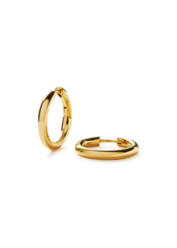 MISSOMA Tunnel Medium 18kt plated Hoop Earrings Gold Editorialist