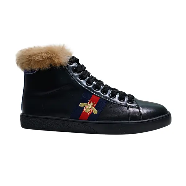 Gucci Stripe Ace High-top Sneakers - Black